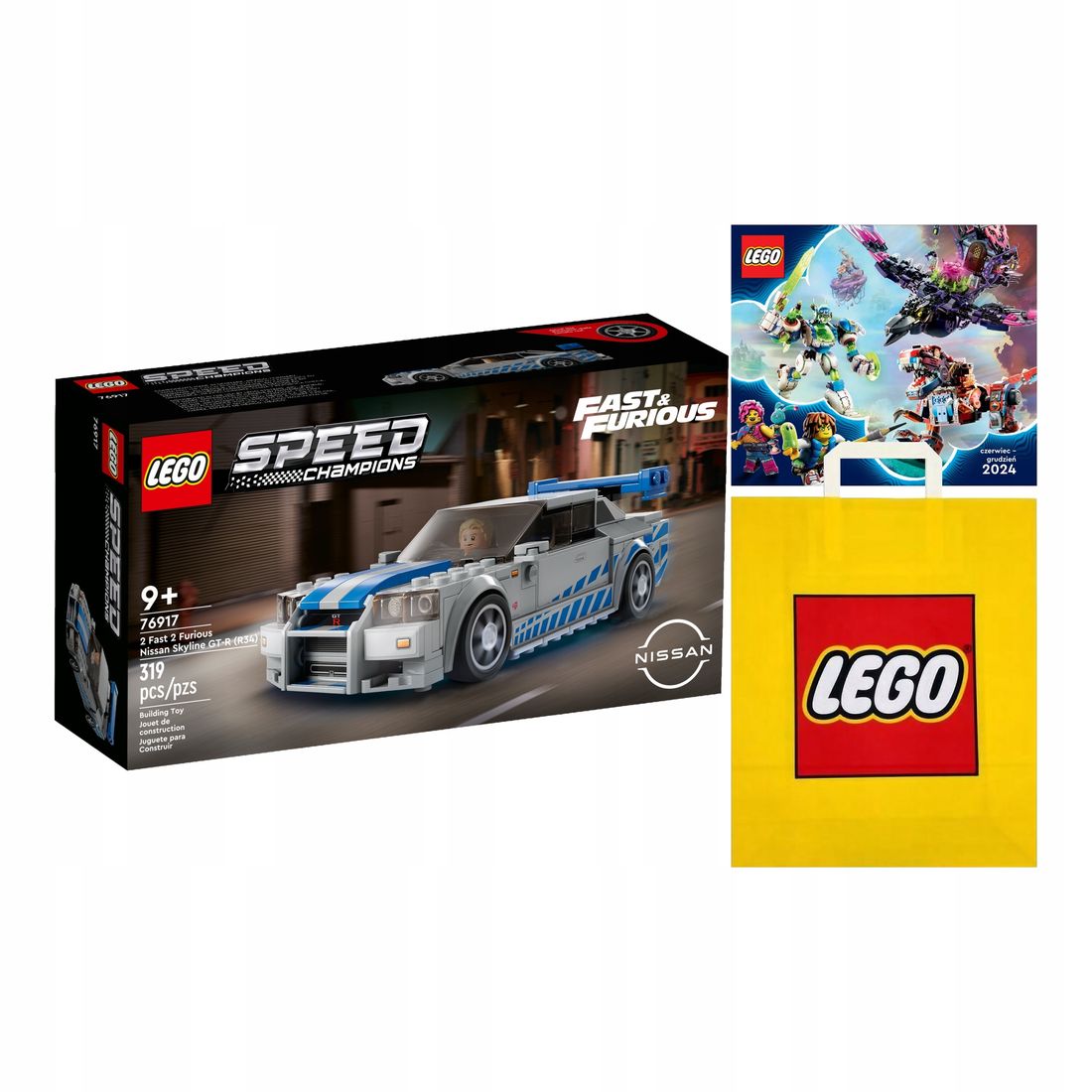 LEGO Speed Champions 76917 Nissan Skyline GT-R (R34) +Torba +Katalog ...