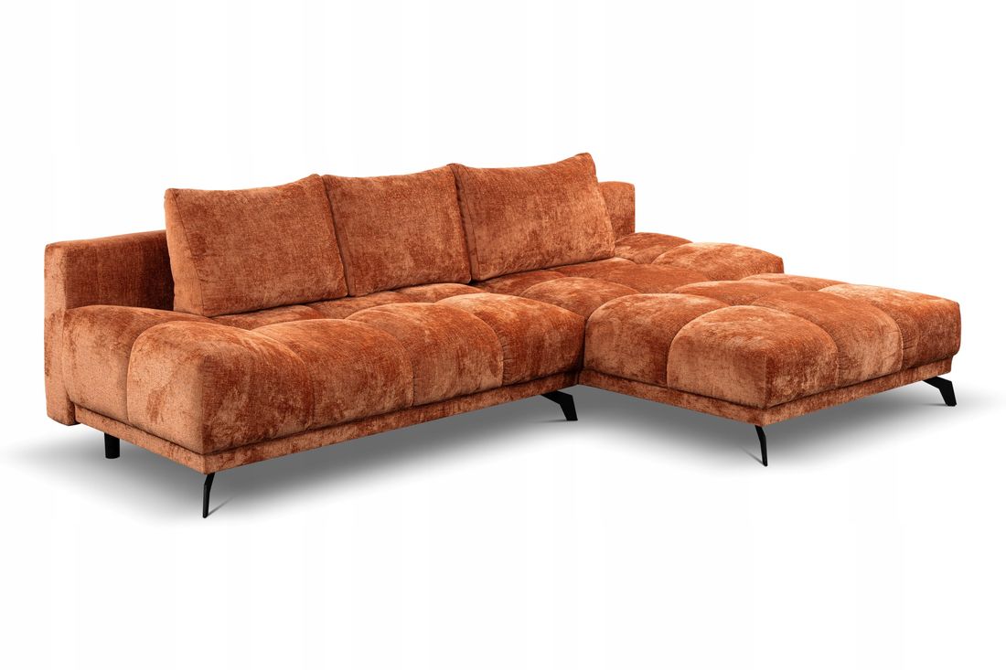 Benix Nowoczesny Narożnik Felipe z funkcją spania i pojemnikiem ...