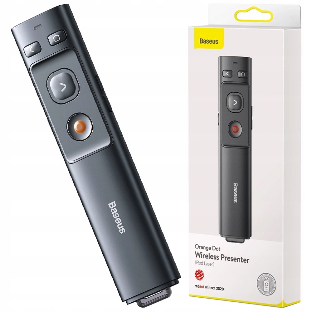 BASEUS WSKAŹNIK LASEROWY Z AUTOMATYCZNĄ TRANSKRYPCJĄ GŁOSU I DWOMA LASERAMI - ERLI.pl