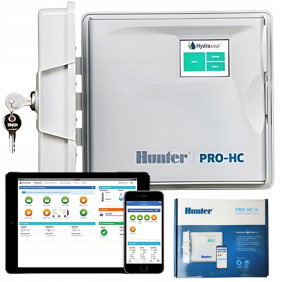 Sterownik zewnętrzny WiFi do nawadniania - Hunter PHC-1201-E - do 12 ...