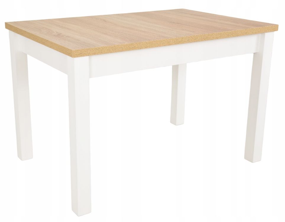STÓŁ ROZKŁADANY 80x120/160 cm Dąb Sonoma Biały Do Jadalni Do Kuchni ...