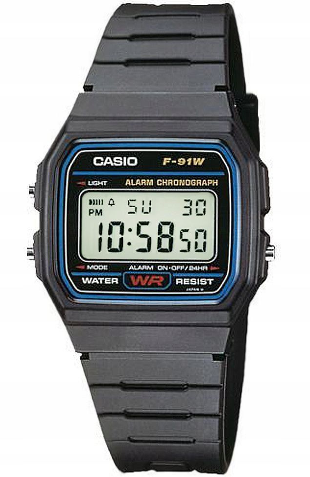 Zegarek Męski CASIO F-91W-1DG – 198142850 - ERLI.pl