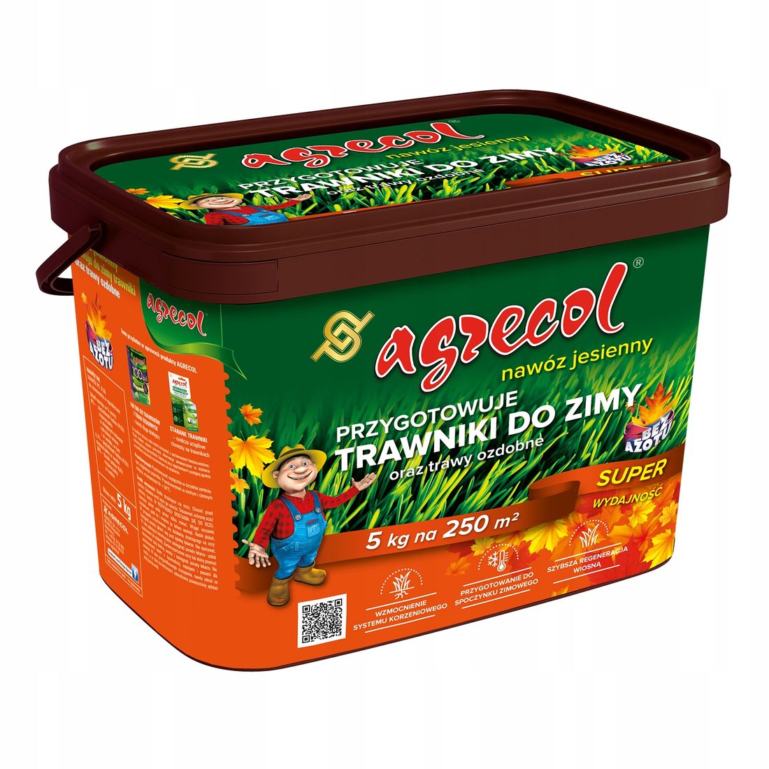 Nawóz jesienny do trawnika traw ozdobnych jednoliściennych Agrecol 5kg - ERLI.pl