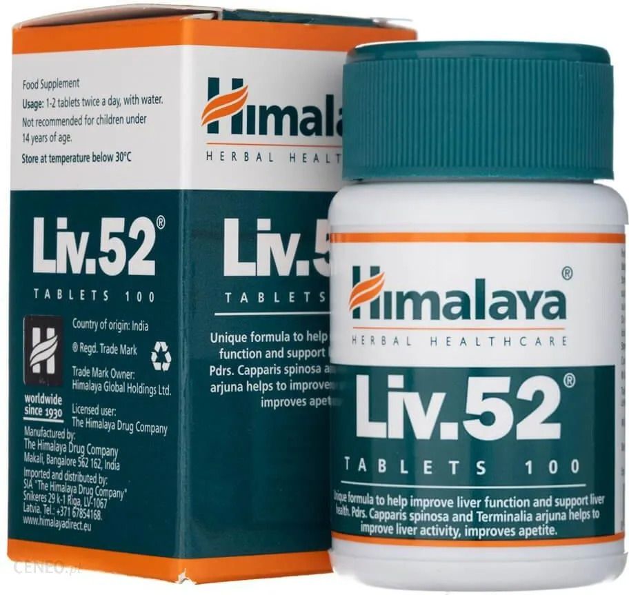 Himalaya LIV.52 100 tab. OCHRONA WĄTROBY – 198537771 - ERLI.pl