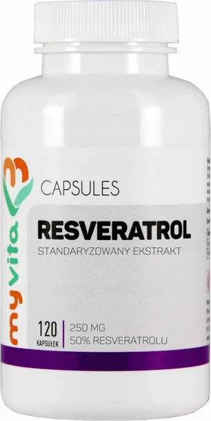Resveratrol standaryzowany resweratrol ekstrakt 250mg 120 tabletek ...