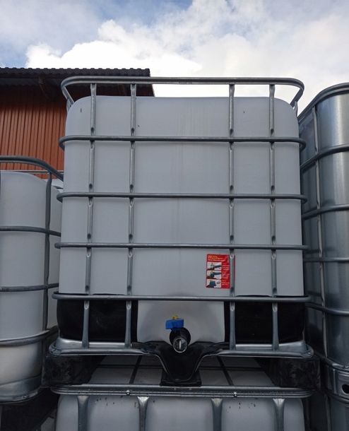 Zbiornik na wodę na palecie 1000l MAUZER + Zlewka- Wąż 3m – 205752321 - ERLI.pl