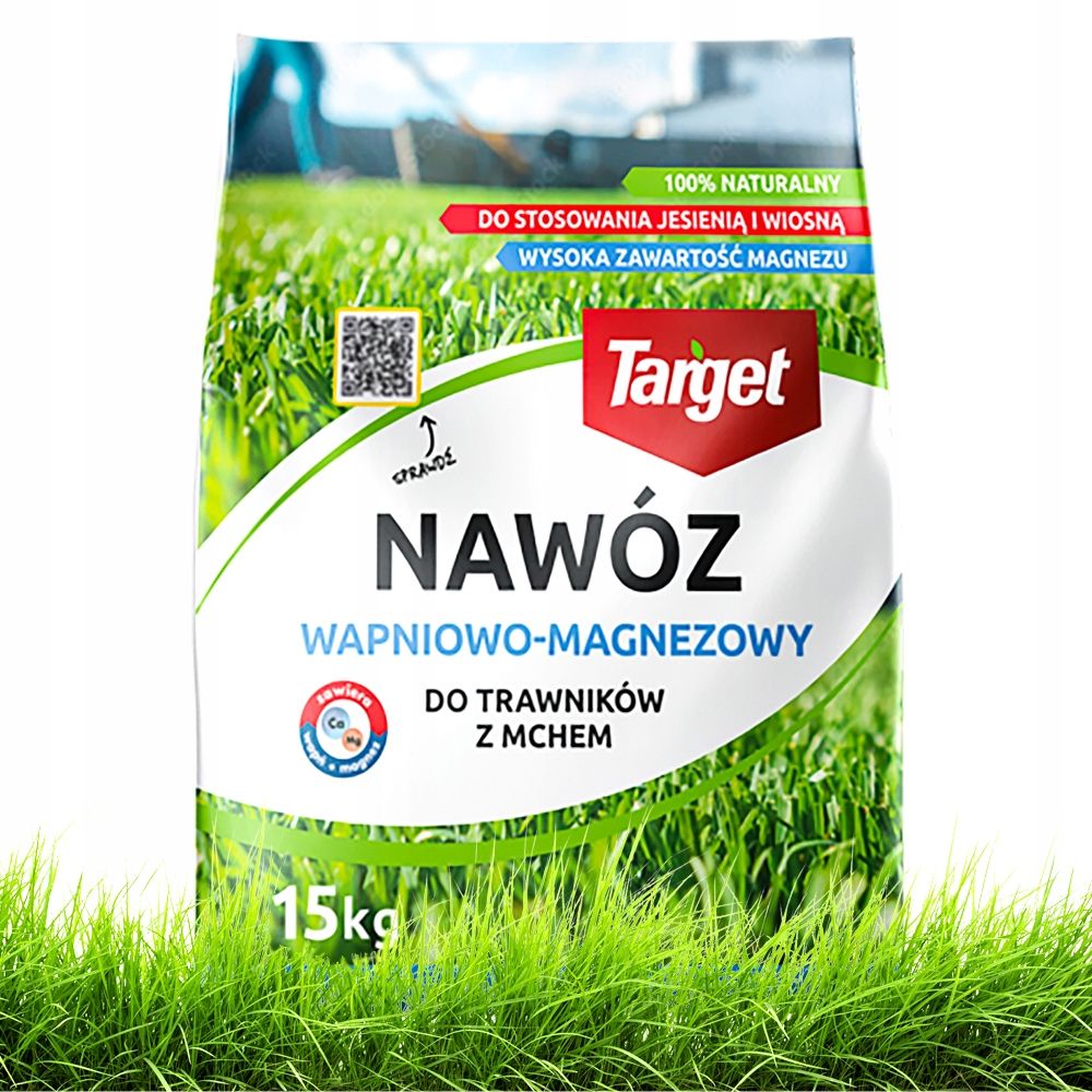 Target Nawóz do TRAWNIKA z mchem NAWÓZ na MECH na TRAWNIKU + Wapń 15kg – 142162524 - ERLI.pl