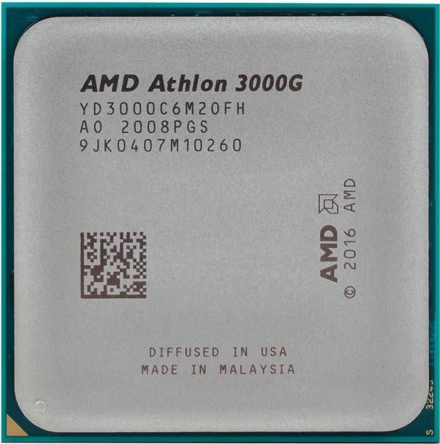 Procesor AMD Athlon 3000G, 3.5 GHz, 4 MB, OEM (YD3000C6M2OFH ...