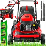 KOSIARKA SPALINOWA DO TRAWY Z NAPĘDEM 7KM 51 CM 8W1 + 3x OLEJ 2x NÓŻ KOSZ – 244406171 - ERLI.pl