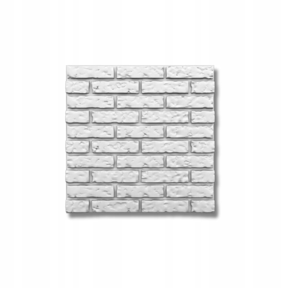 Panel ścienny 3D, Kaseton styropianowy 60cm x 60cm, Cegła - ERLI.pl