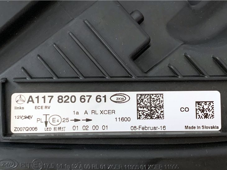 Reflektory Full Led High Performance Mercedes CLA W117 A117 A1178206761 ...