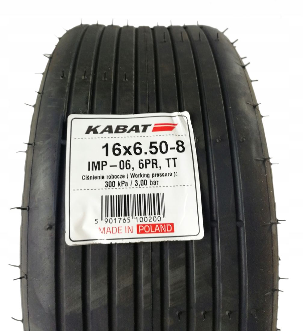 Opona do kosiarki Kabat 16X6.50-8 IMP-06 [LWG1] 73A4 6PR TL (implement ...