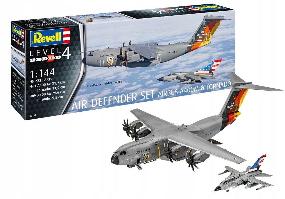 Model do sklejania Revell Airbus A400M - Tornado Air Defender 2023 Set ...