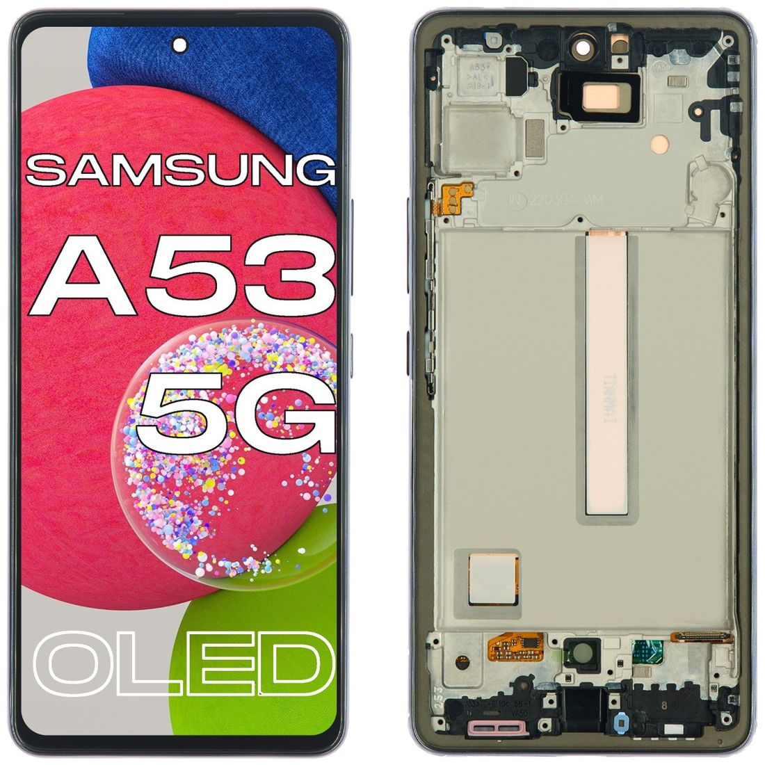 SAMSUNG GALAXY A53 5G WYŚWIETLACZ LCD SM-A536B EKRAN RAMKA OLED ...