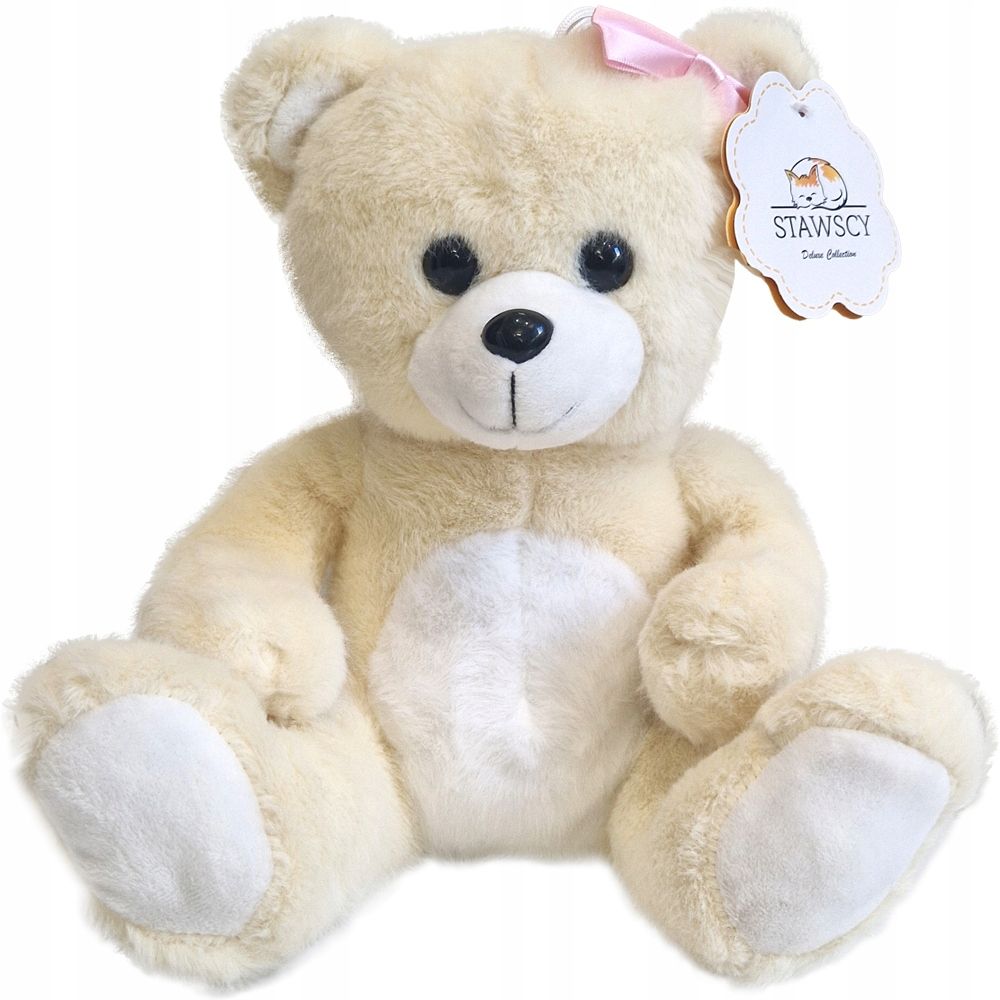 BIAŁY MISIU MIŚ niedźwiedź NIEDŹWIADEK pluszak MASKOTKA PLUSZOWA 29cm ...