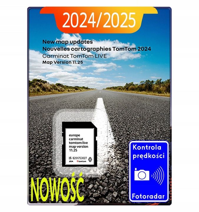 MAPA TOMTOM CARMINAT LIVE 11.25 2024/2025 RENAULT – 201918223 - ERLI.pl