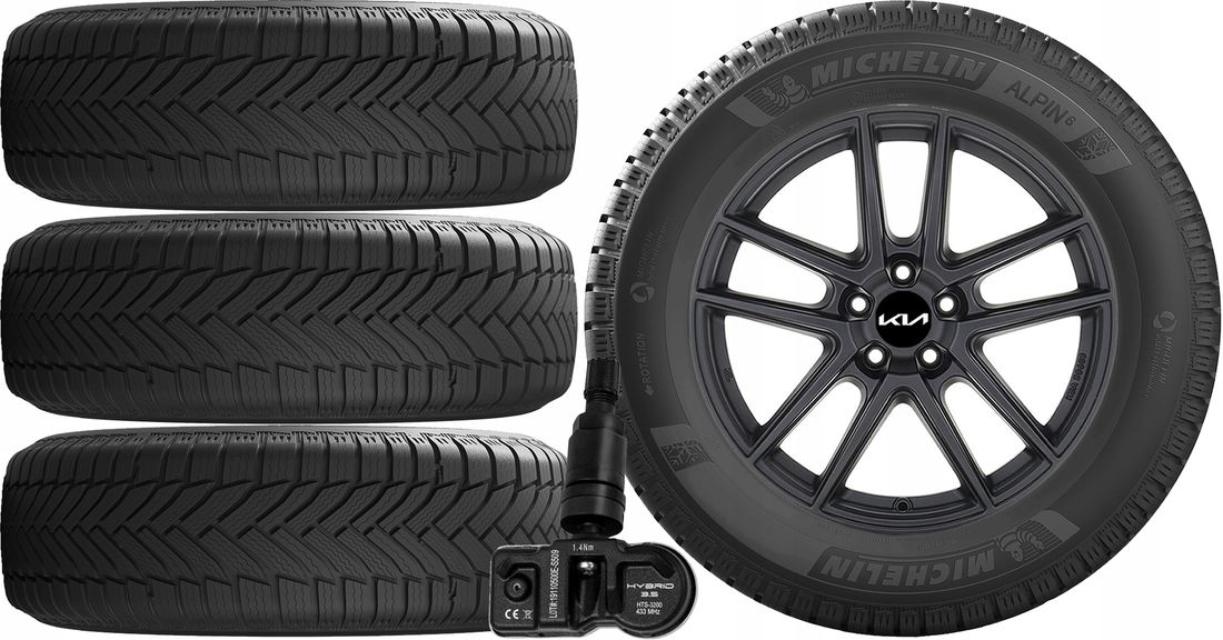 NOWE KOŁA ZIMA KIA Sportage (NQ5e) Michelin 215/65R17+TPMS*2 ...