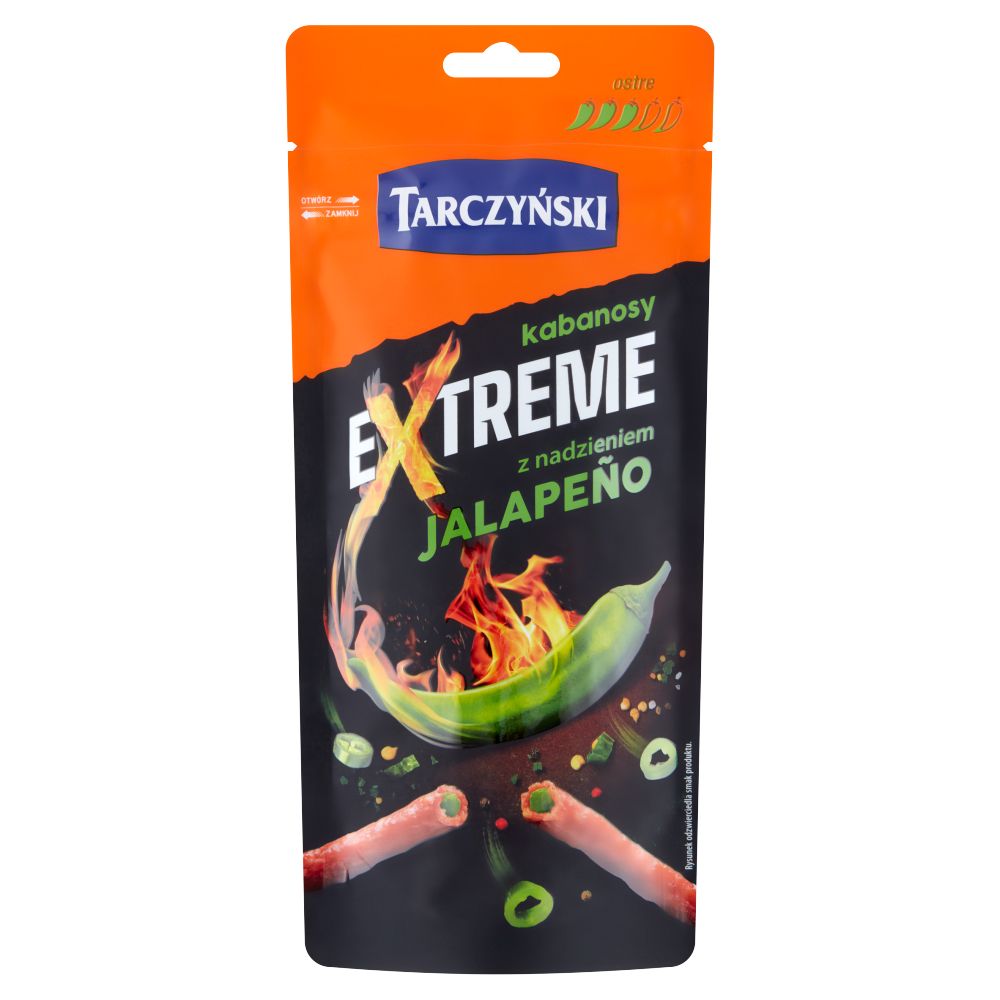 Tarczyński Kabanosy Extreme Z Nadzieniem Jalapeño 95 G - ERLI.pl