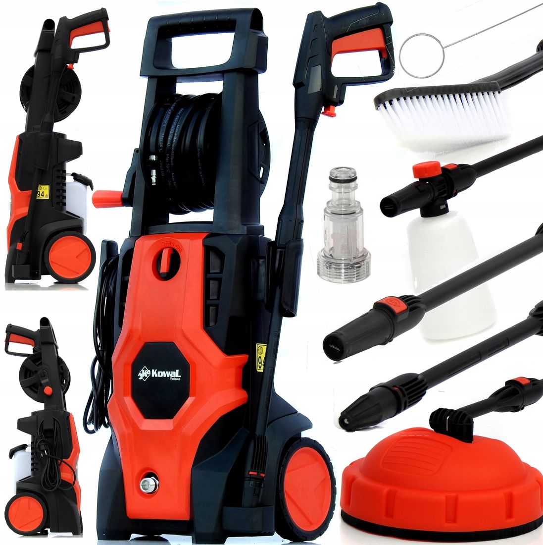 MYJKA CIŚNIENIOWA KOWAL 280B-S samossąca metal pompa BOGATY ZESTAW +TURBO – 273114526 - ERLI.pl