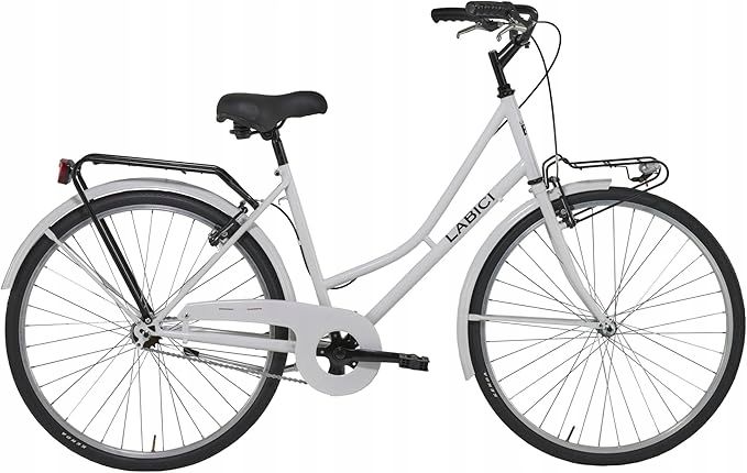 LABICI Rower miejski, damski, 26 cali, kolor biały - ERLI.pl
