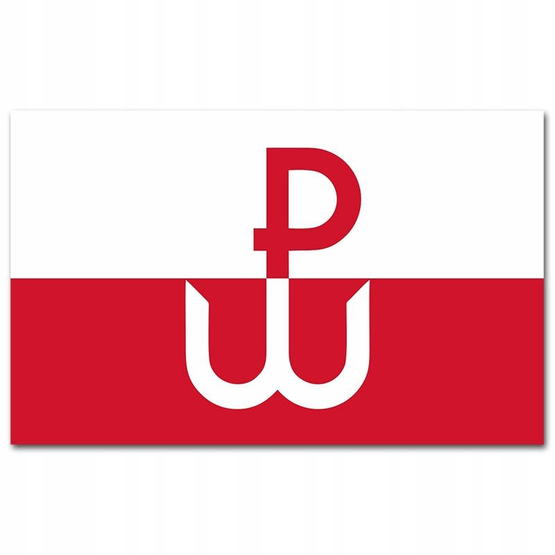 NAKLEJKA Grafika na samochód auto Kolor FLAGA POLSKI Polska Walcząca ...