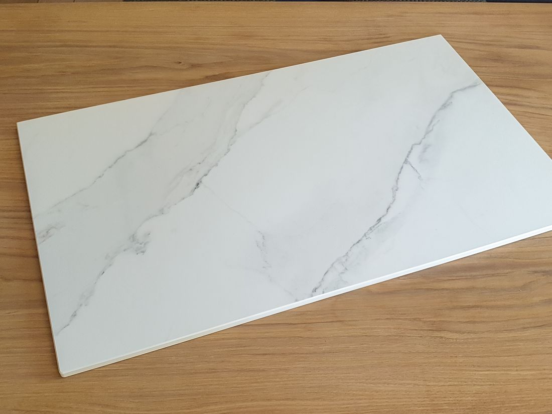 Blat wodoodporny 101cm łazienkowy Carrara K551 SU kompaktowy HPL - ERLI.pl