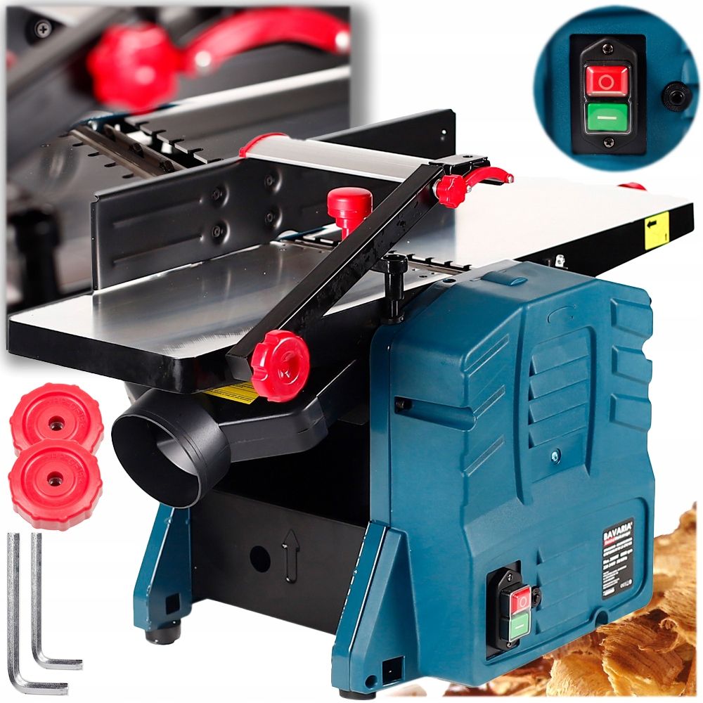 STRUG ELEKTRYCZNY STRUGARKA GRUBOŚCIÓWKA HEBLARKA 210MM WYRÓWNYWARKA ...