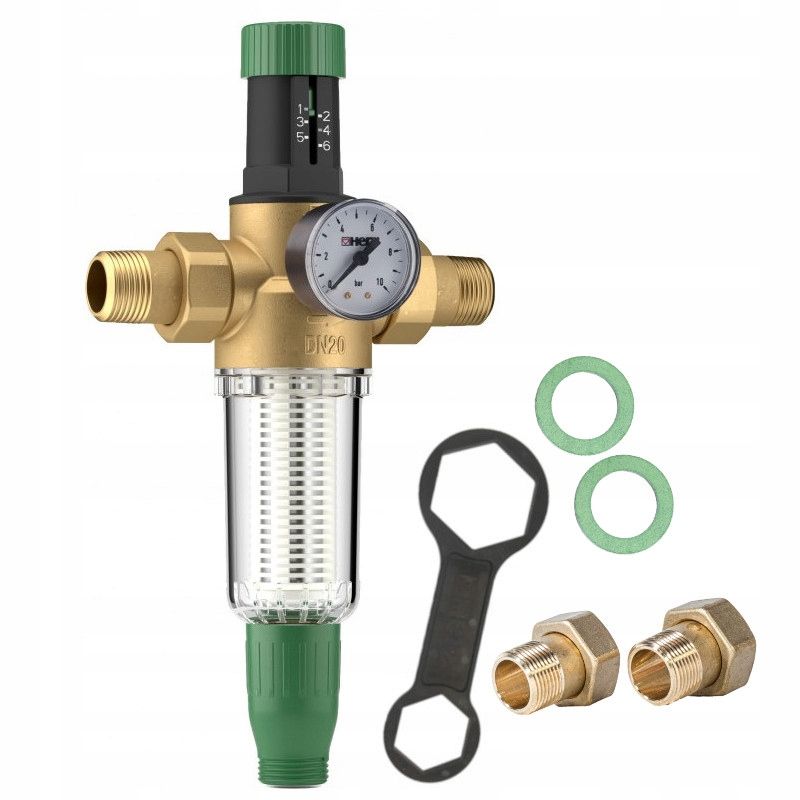 HERZ FILTR REDUKTOR CIŚNIENIA 1" DN25 DO WODY PITNEJ AQWELL NARUROWY 6BAR - ERLI.pl