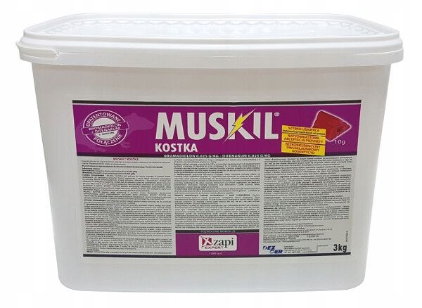 Trucizna Muskil kostka 10g - 3kg trutka na Myszy i Szczury ZAPI ...