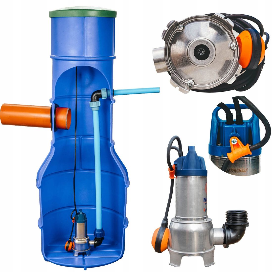 Przepompownia Ścieków Surowych Włoska Pompa Pedrollo Family Vortex ...