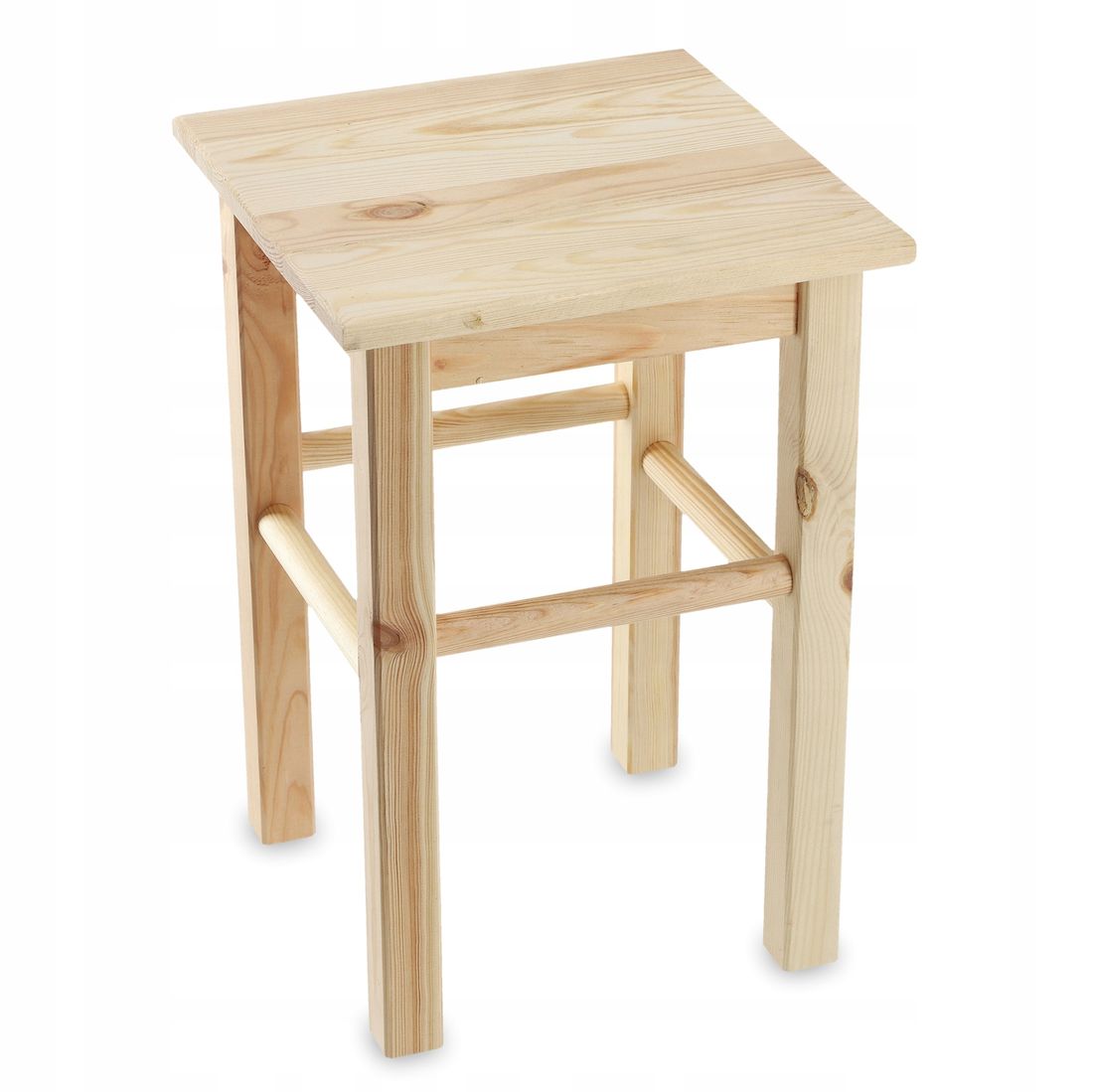 TABORET STOŁEK KUCHENNY DREWNIANY KRZESŁO 43,5 cm – 144504858 - ERLI.pl