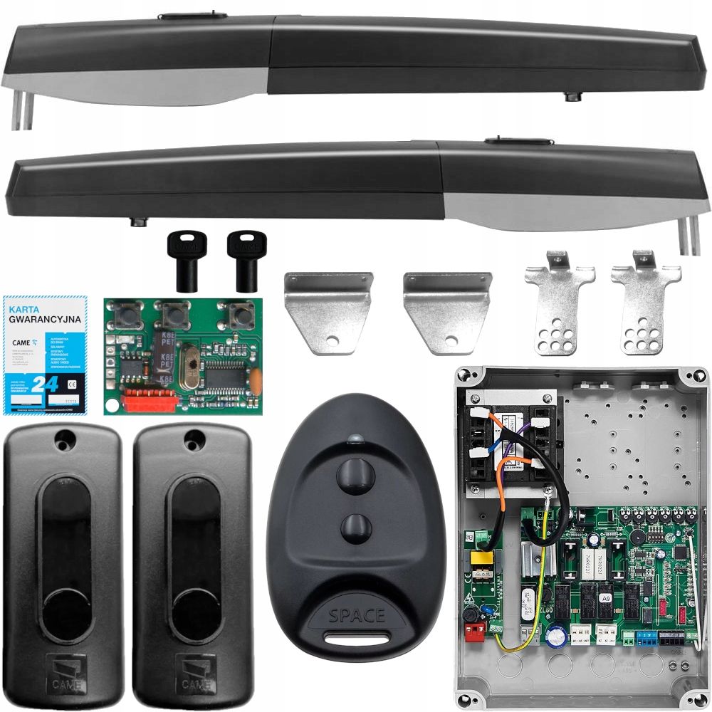 CAME AXL 22 ECO - Napęd 24V Siłownik Zestaw do bramy 2 x 2,2m pilot SPACE - ERLI.pl