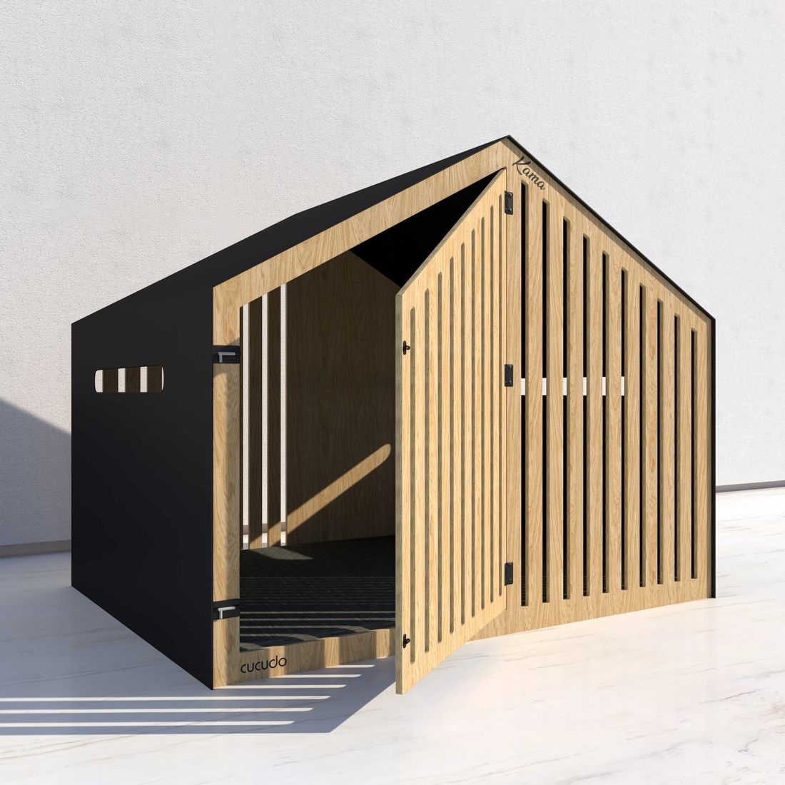 Buda dla psa kota drewniany domek dla psa dla psa klatka kenelowa - M ...