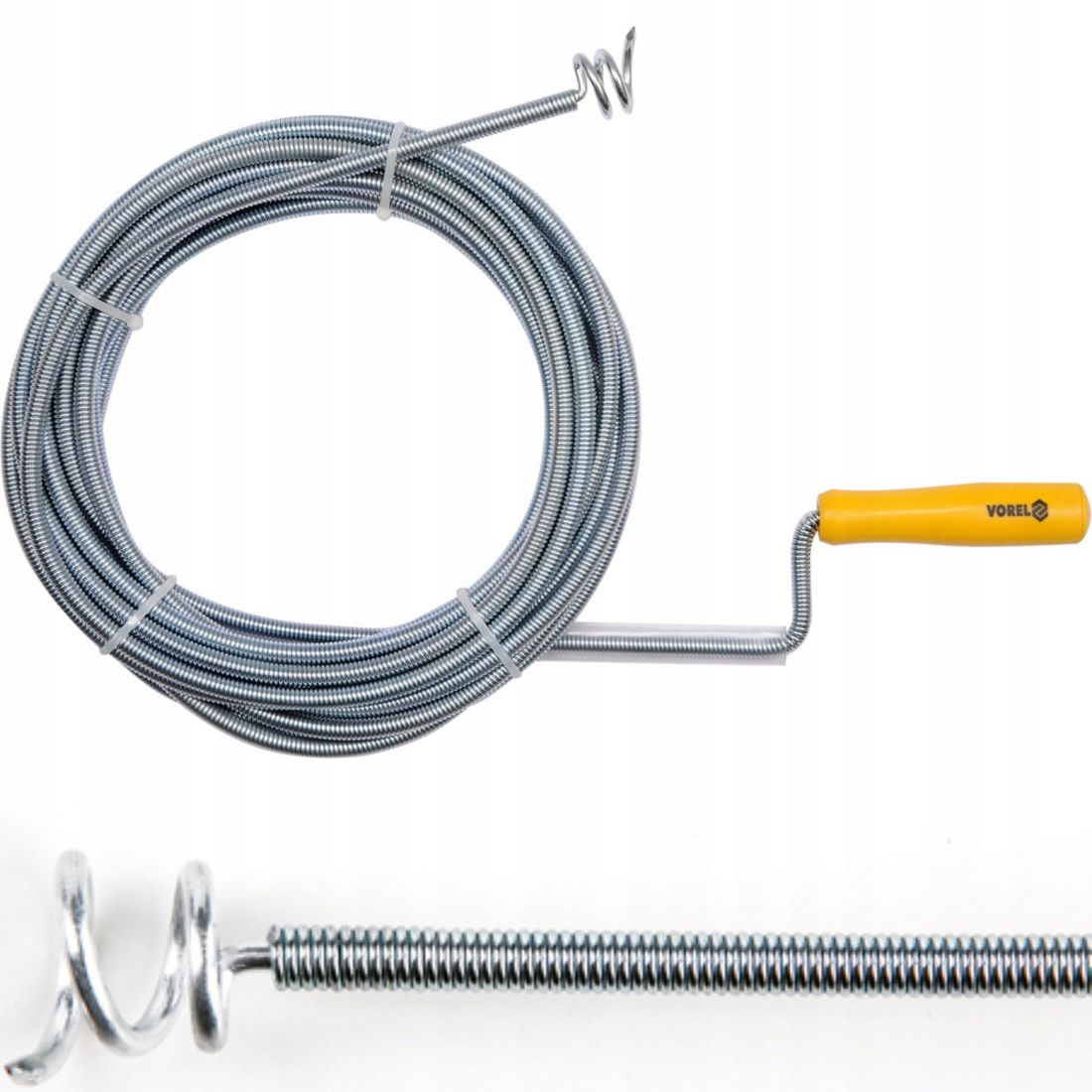 VOREL SPIRALA DO RUR KANALIZACYJNYCH 10M ŻMIJKA SPRĘŻYNKA PRZETYKACZ ...