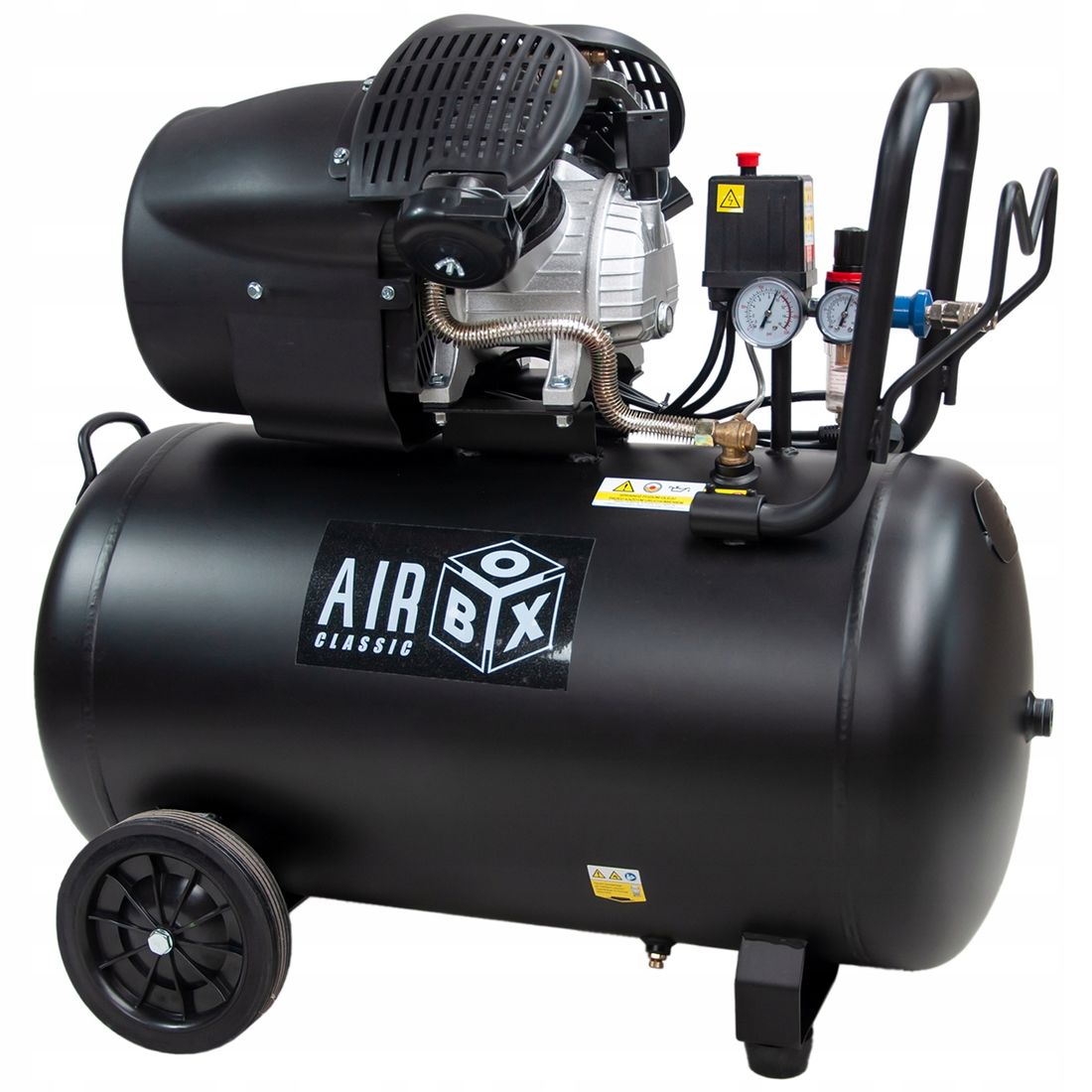 Kompresor sprężarka olejowa 100L dwutłokowa 2,2kW 230V 10bar Airbox ...