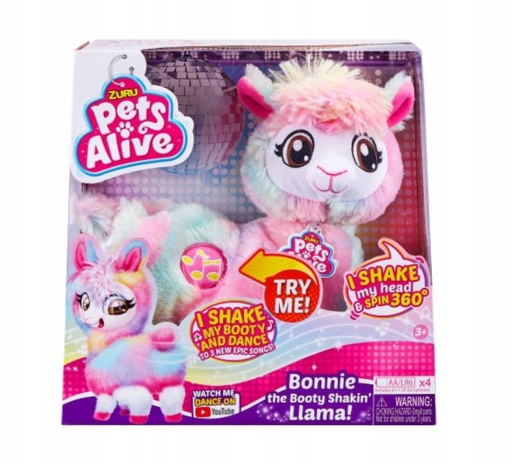Tańcząca LAMA pluszowa ZURU PETS Alive Tęczowa – 18454146 - ERLI.pl
