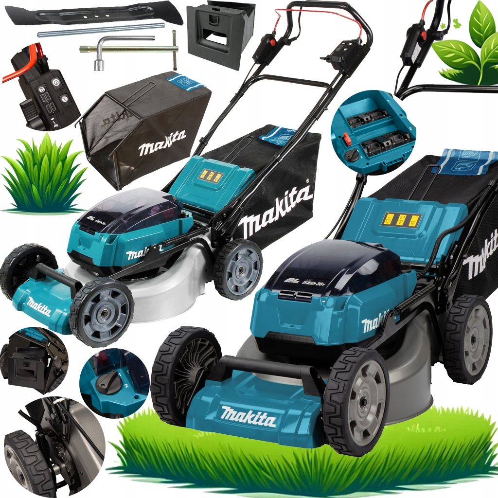 KOSIARKA Akumulatorowa MAKITA DLM462Z NA 4x18V 46cm KOSZ 60L Z NAPĘDEM ...