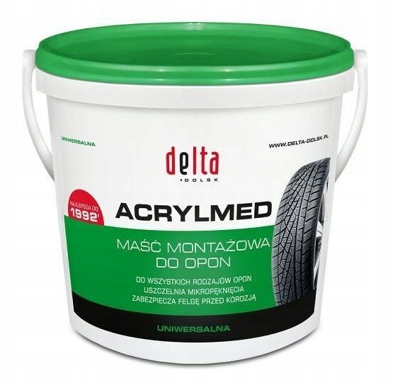 Maść montażowa uniwersalna Delta Zielona Pasta do montażu opon 4kg ...