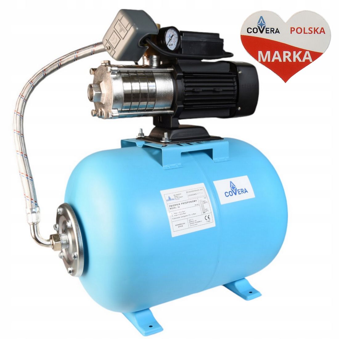 HYDROFOR 50L DO WODY POMPA HYDROFOROWA ALPINOX PRO 750 INOX ZESTAW ...