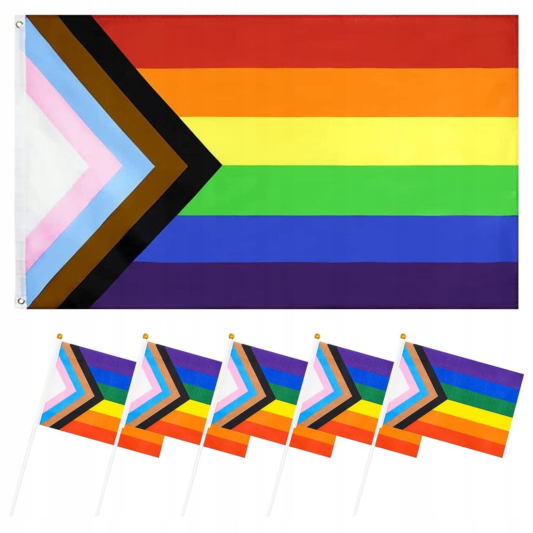Tęczowa flaga LGBT, dumna, tęczowa flaga 150 x 90 cm – 211183356 - ERLI.pl