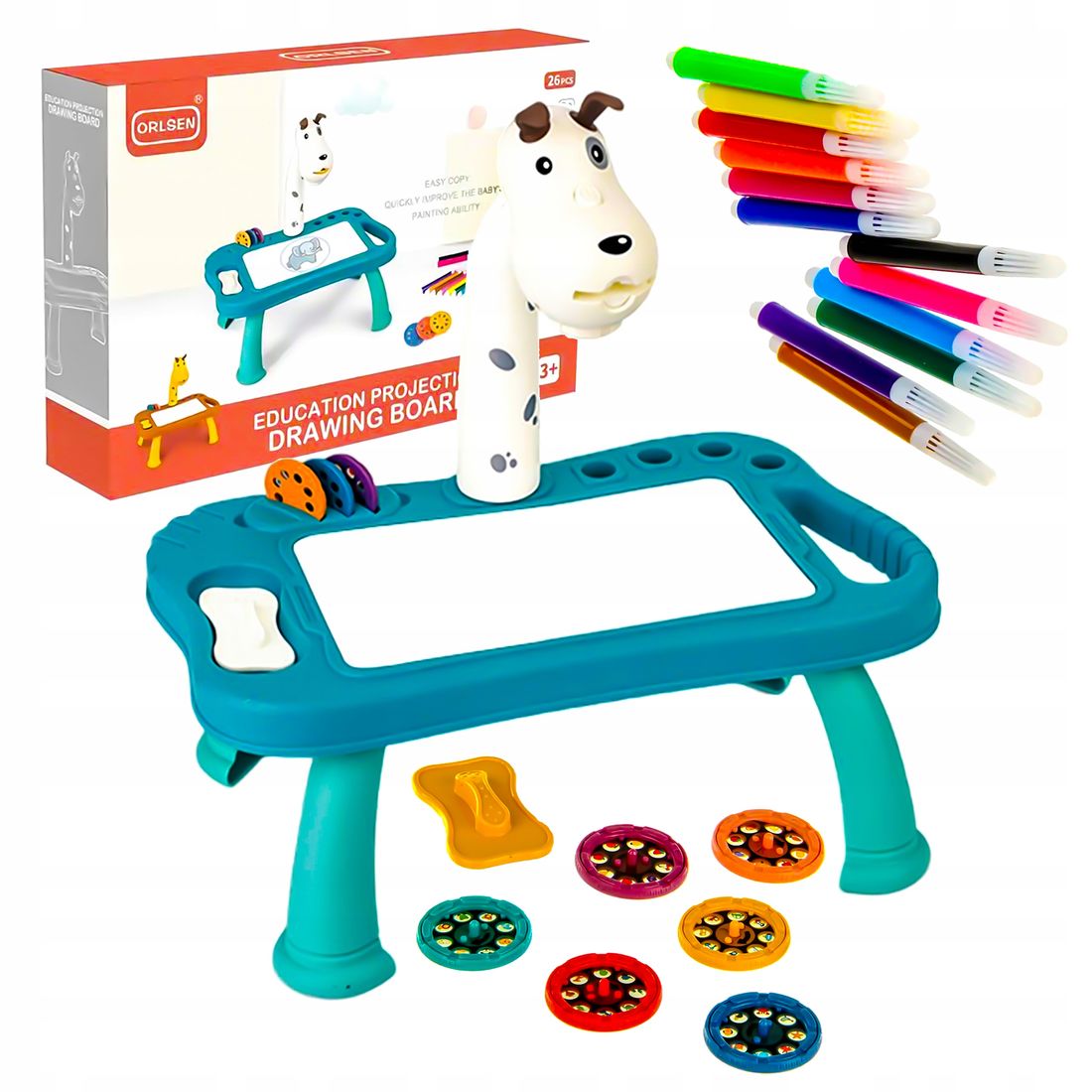 Projektor Do Nauki Rysowania Rzutnik Dla Dzieci Slajdy Prezent Piesek ...