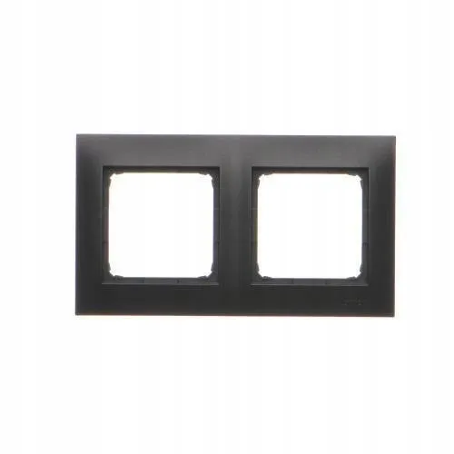 Ramka podwójna czarny mat DR2/49 do serii Kontakt Simon 54 Premium ...
