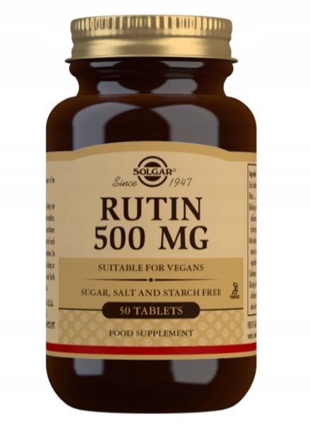 Solgar Rutyna 500mg 50 tabletek ANTYOKSYDANT ODPORNOŚĆ - ERLI.pl