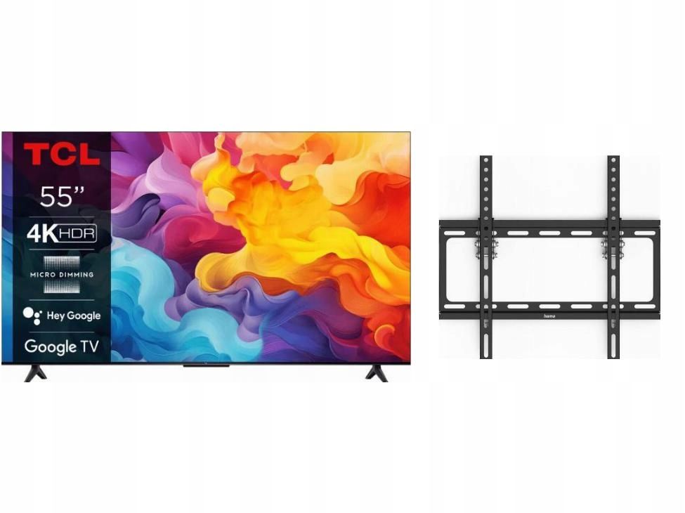 TELEWIZOR 55 cali (138 cm) TCL 55V6B + UCHWYT NA ŚCIANĘ! – 220321358 ...