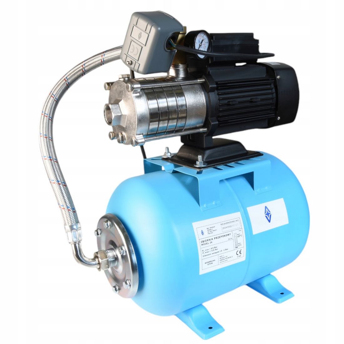 HYDROFOR 24L DO WODY POMPA HYDROFOROWA ALPINOX PRO 750 INOX ZESTAW ...