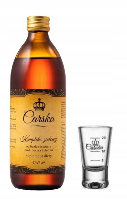 Suplement diety Carska kompleks ziołowy 500 ml + Kieliszek Gratis ...