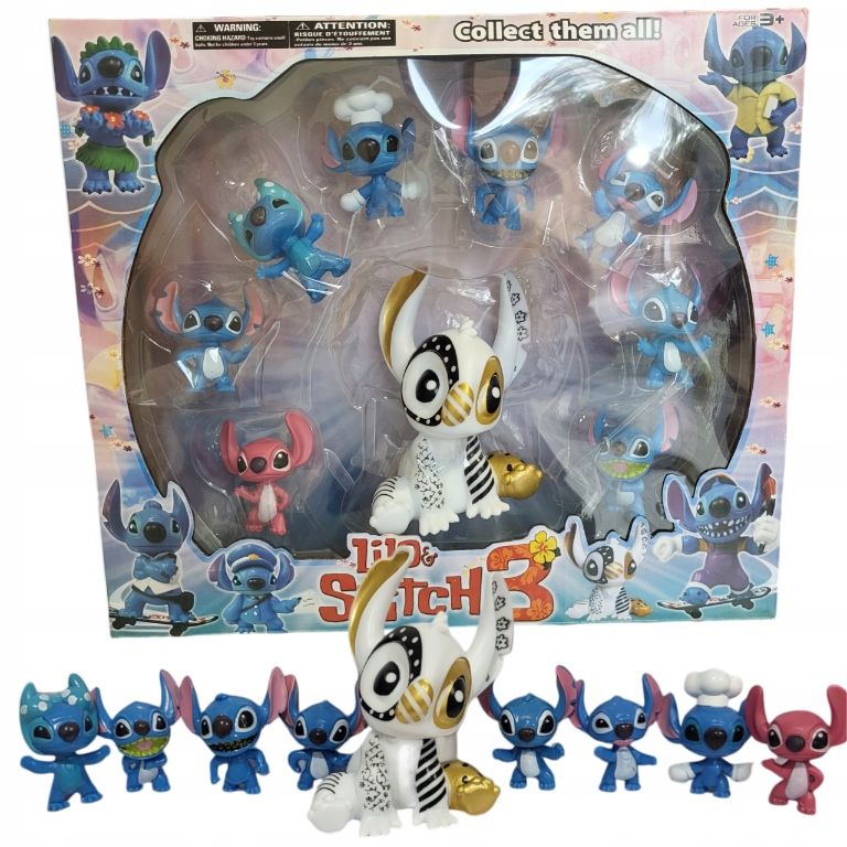 Zestaw Figurek Lilo & Stich 9szt POSTACIE DEKORACJA BAJKOWE ZABAWKI ...