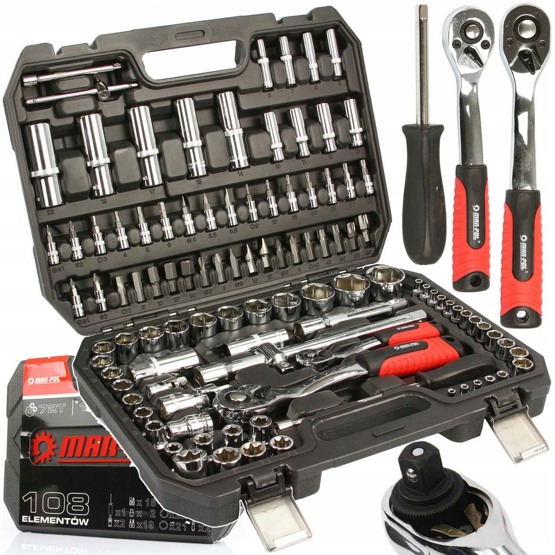 ZESTAW KLUCZY NASADOWYCH KLUCZE NASADOWE TORX 108 – 213190185 - ERLI.pl