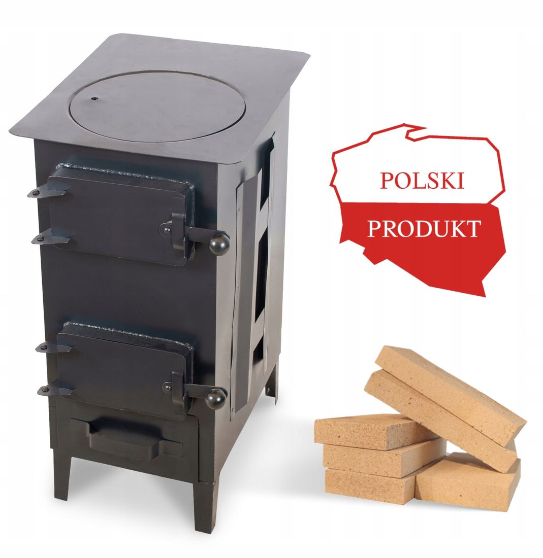 PIEC wolnostojący stalowy SZAMOTOWY KOZA APOLLO POLSKI PRODUKT - ERLI.pl