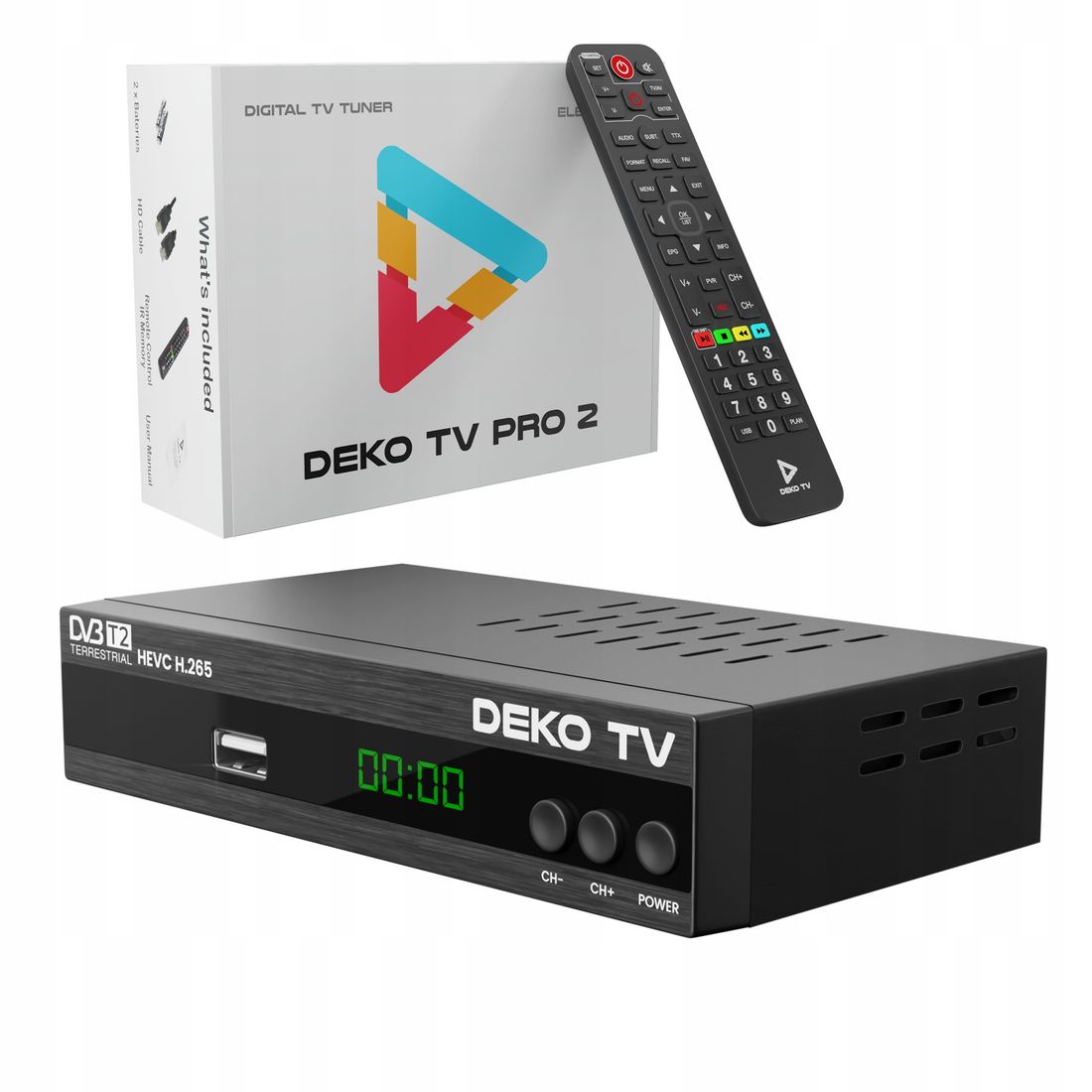 DEKODER TUNER DO TELEWIZJI NAZIEMNEJ FULL HD DVB-T2 DekoTV H.265 PRO2 DEKO – 213316921 - ERLI.pl